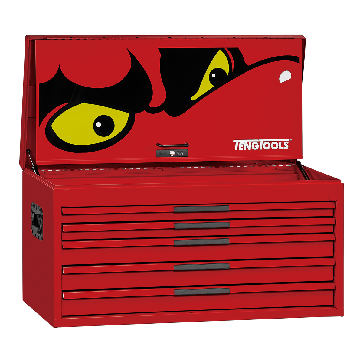 Teng Tools 37 Inch Wide 5 Drawer PRO35 Heavy Duty Red Top Box - TST37R ...