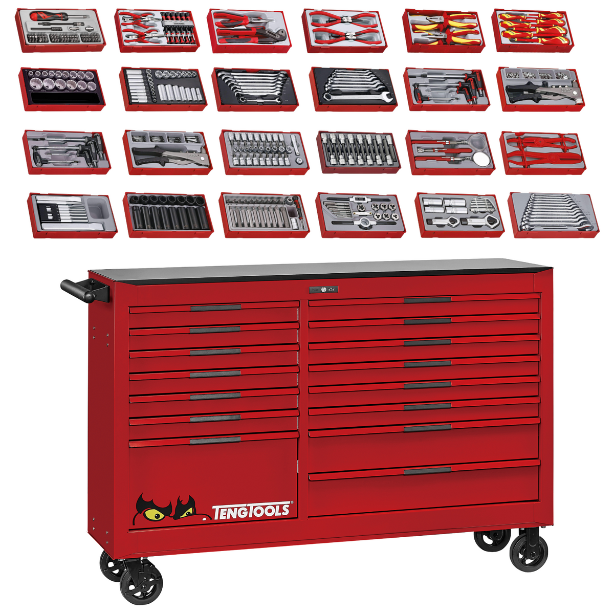 Teng Tools 756 Piece PRO35 64 Inch Wide Juggernaut Original Tool Kit ...