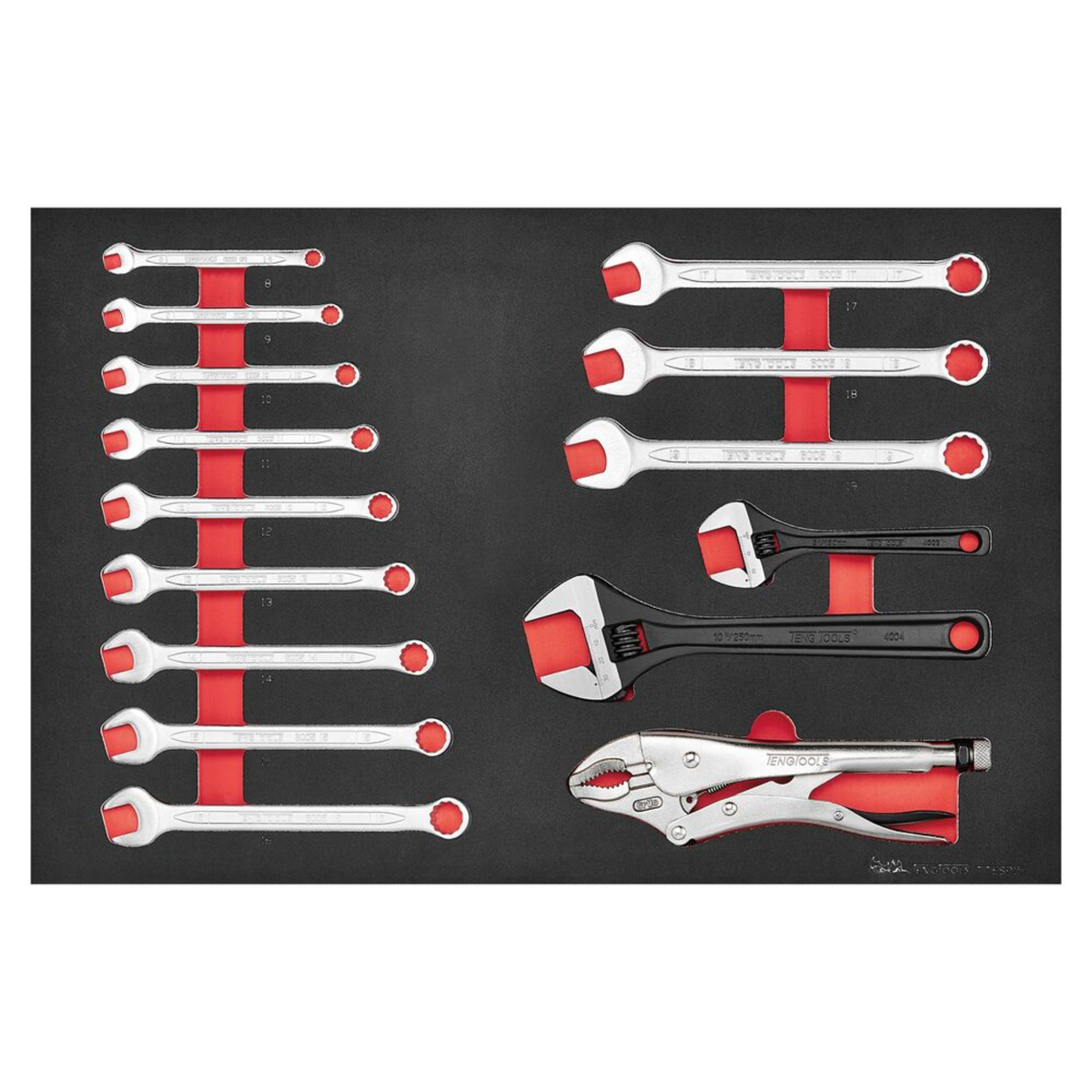 Teng Tools 15-Piece Metric Combination & Adjustable Wrench Set - TTESP ...