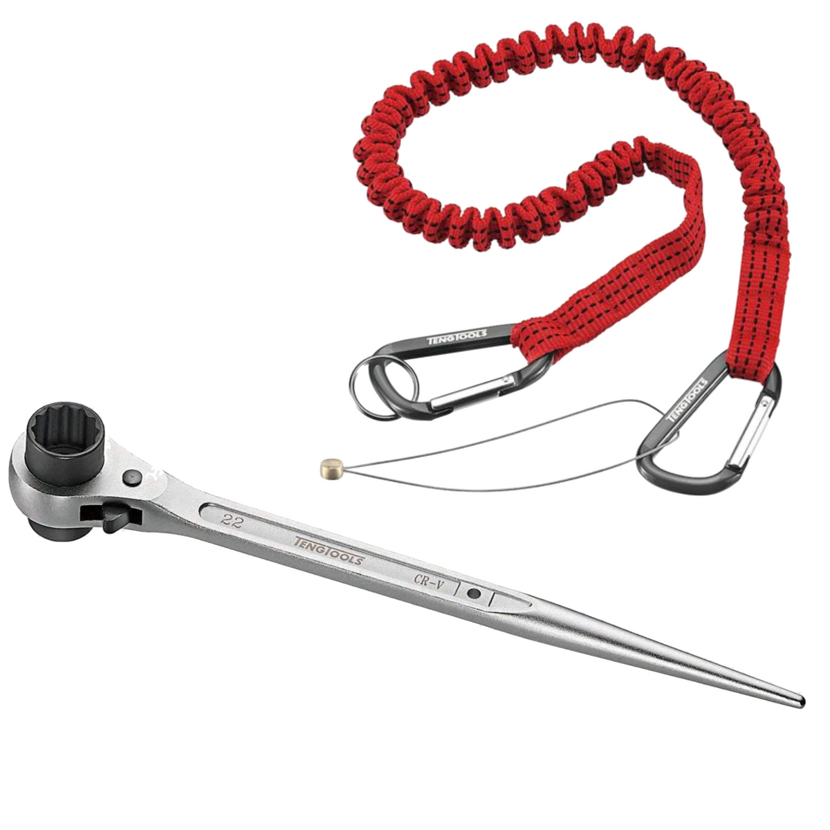 Teng Tools Ratcheting Podger Scaffold Wrench 19 x 22mm And 1.35 Metre ...