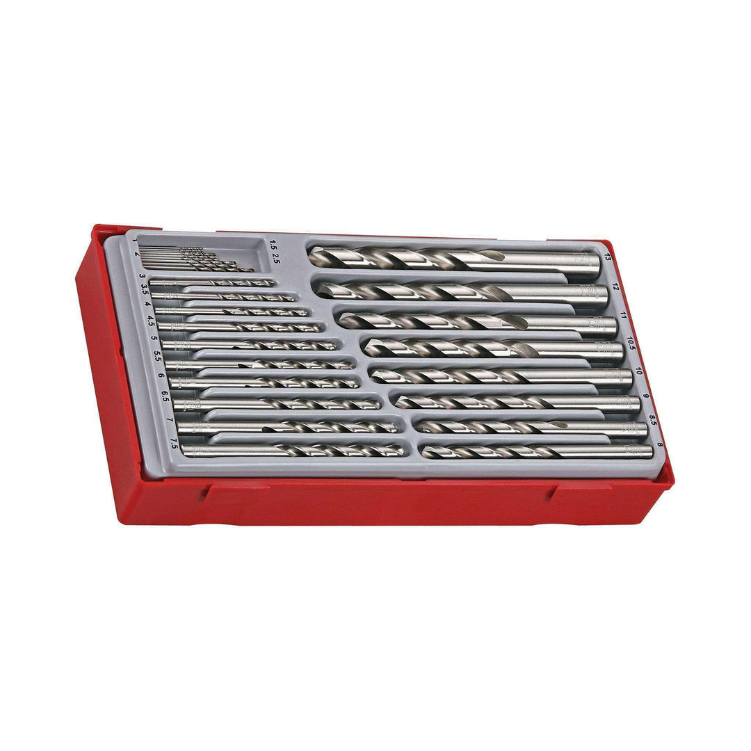 Teng Tools 28 Piece Fully Ground Drill Bit Set (1.0 - 13.0) - TTDB28 ...