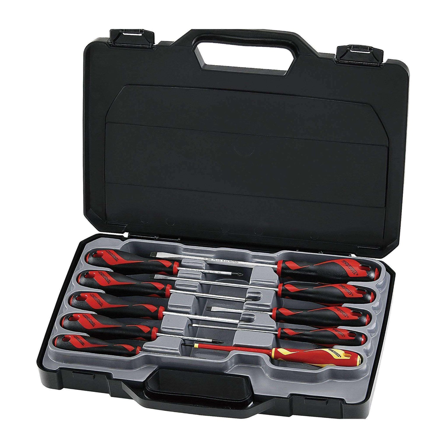 Teng Tools 10 Piece Screwdriver Set (Flat, PH, PZ, 1,000 Volt) - MD910 ...