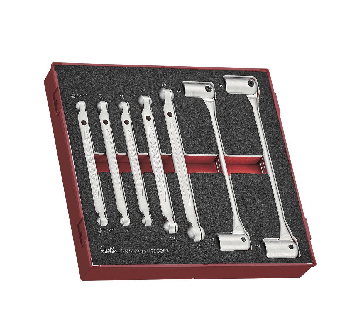 Teng Tools 7 Piece Double Flex Wrench EVA Foam Set - TEDDF7 – Teng ...