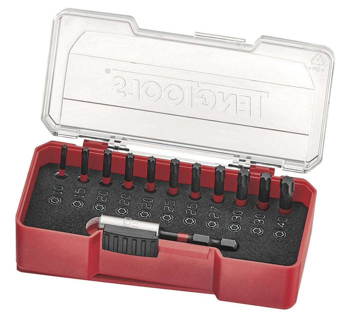 Teng Tools 12 Piece 1/4 Inch Hex Drive Torx Impact Bit Driver Set (TX1 ...