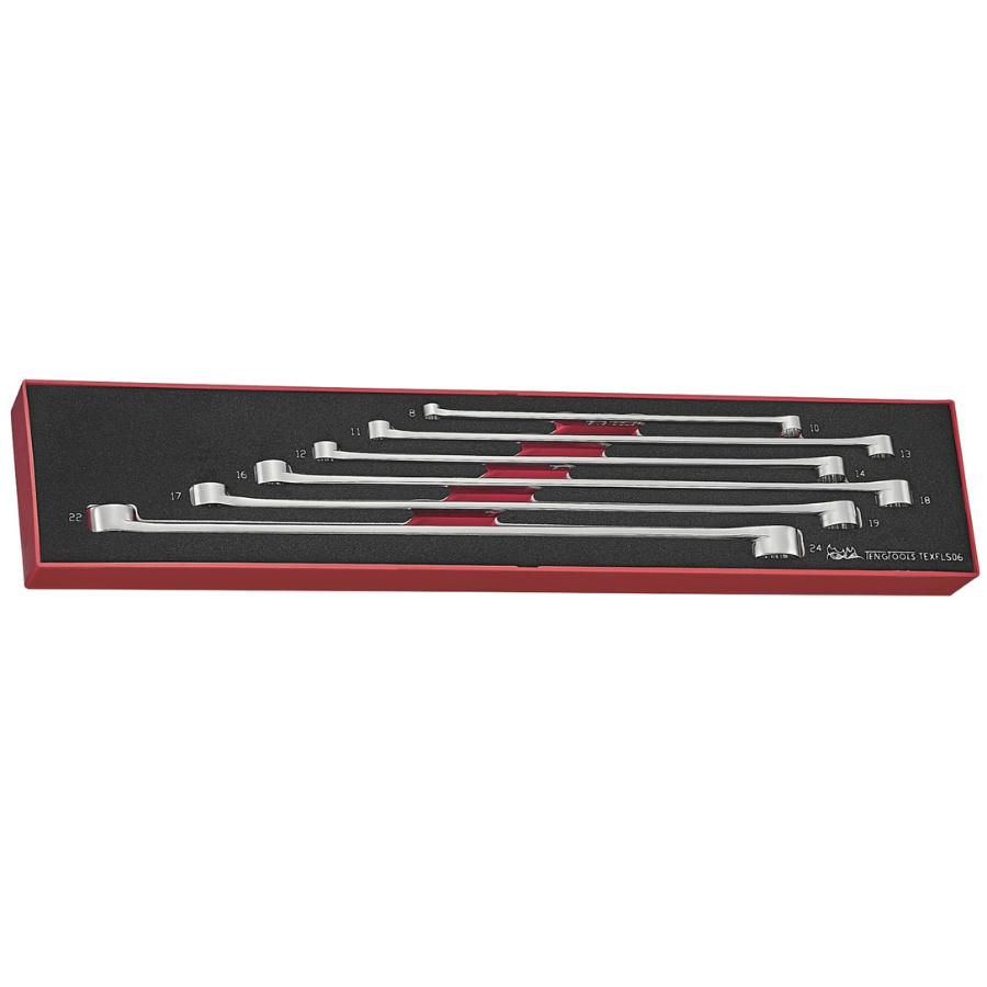 Teng Tools Spanner Set Double Ring 6 Pieces EVA - TEXFLS06 – Teng Tools USA