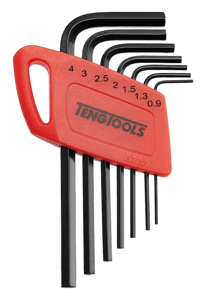 Teng Tools 7 Piece Mini Metric L Shape Allen Wrench Hex Key Set (0.9MM ...