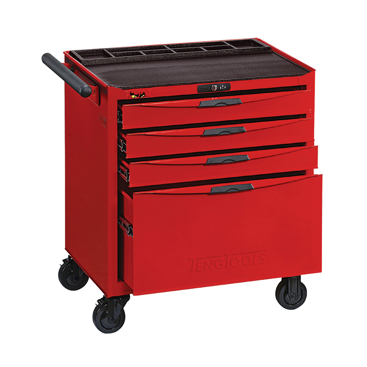 Teng Tools 4 Drawer Heavy Duty Roller Cabinet Tool Chest / Wagon - TCW ...